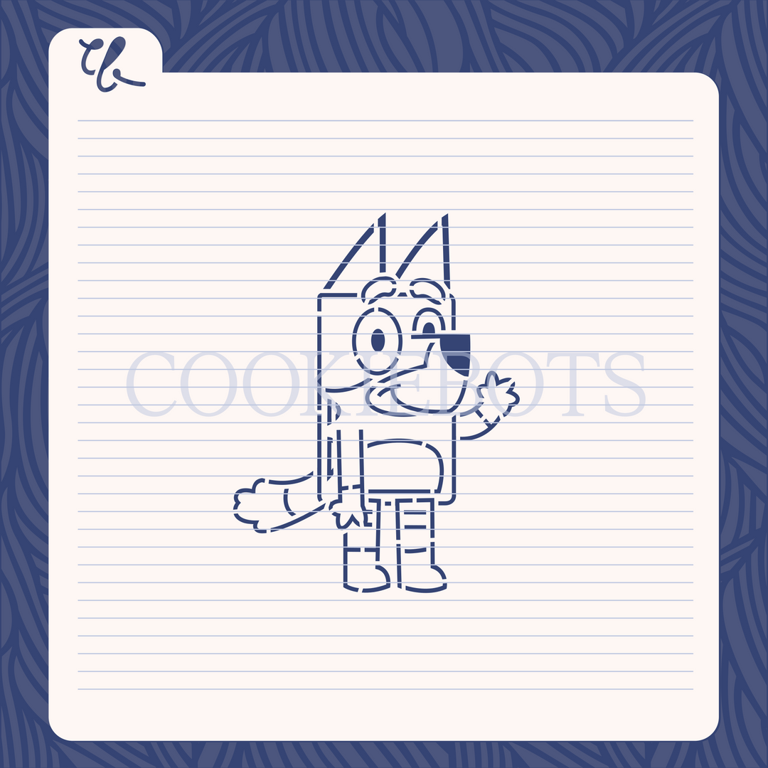 Bluey Stencil-Cortador – Cookiebots