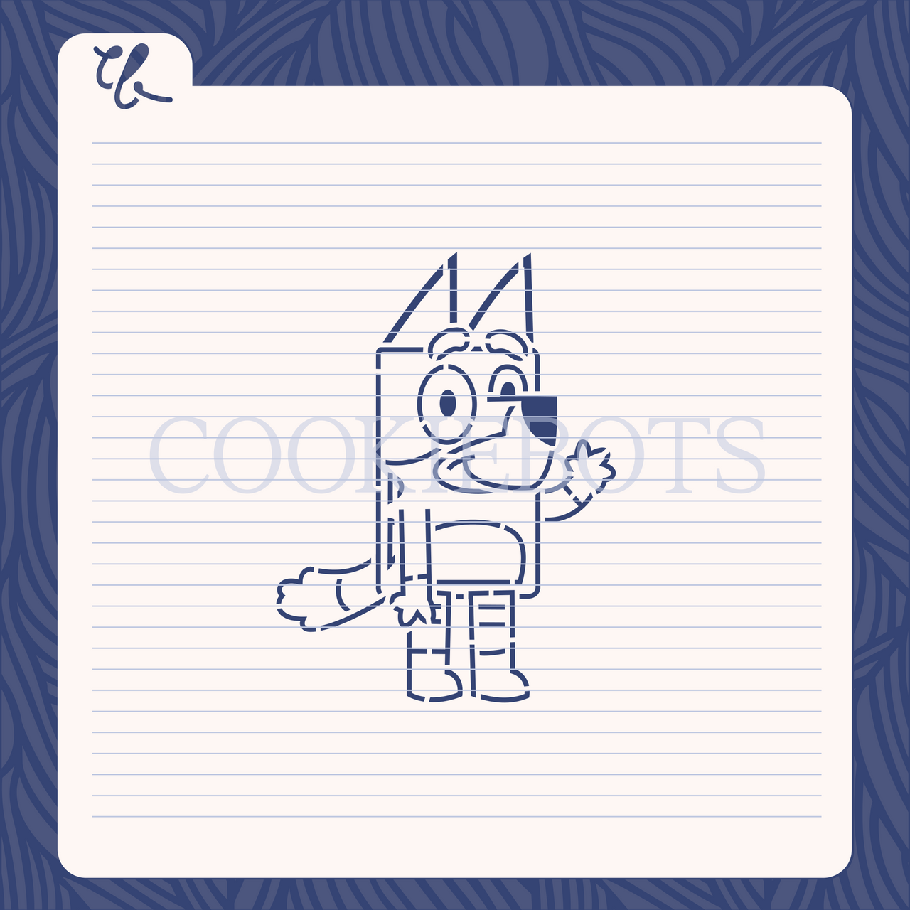 Bluey Stencil-Cortador – Cookiebots